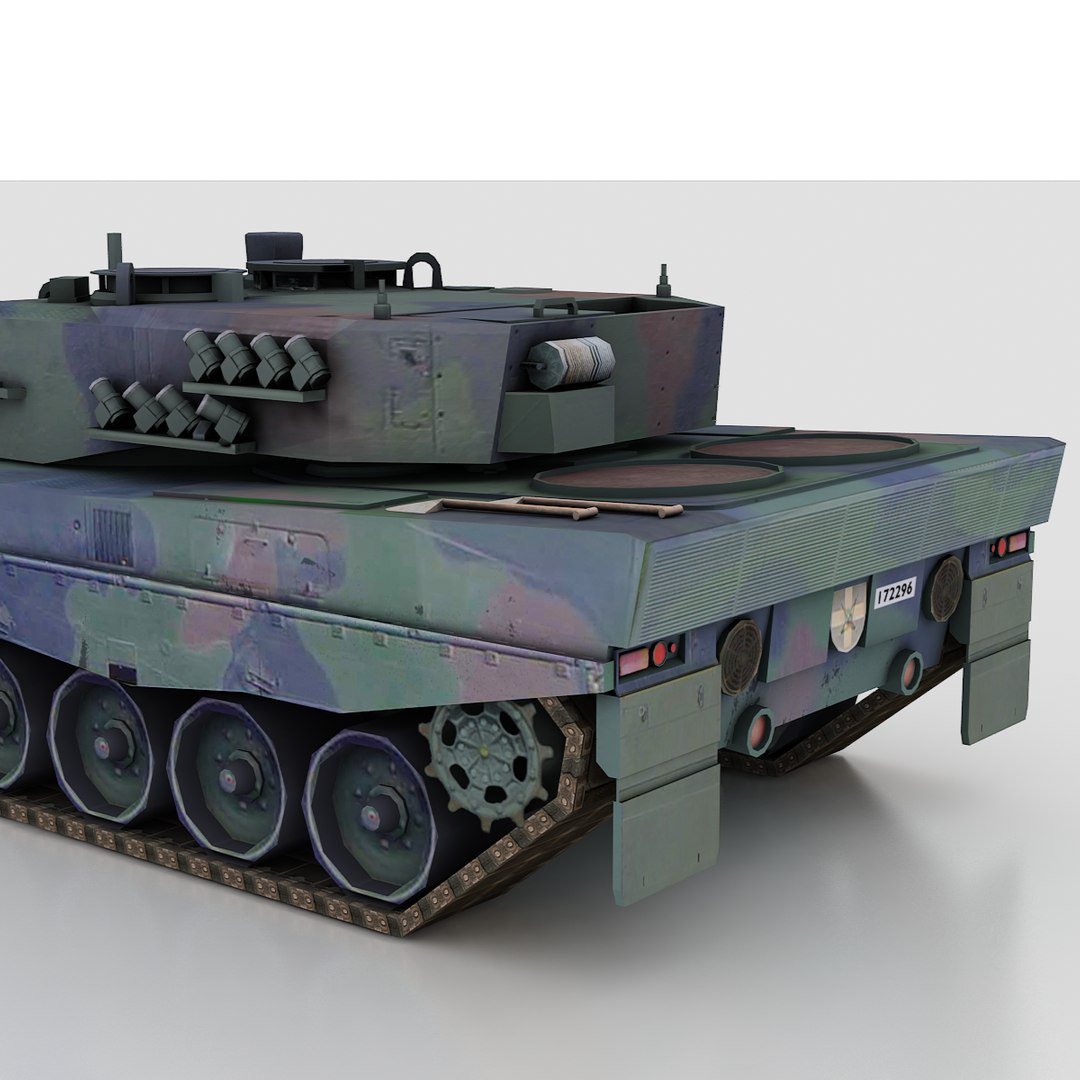 Leopard 2a4 Main Battle Tank 3d Model