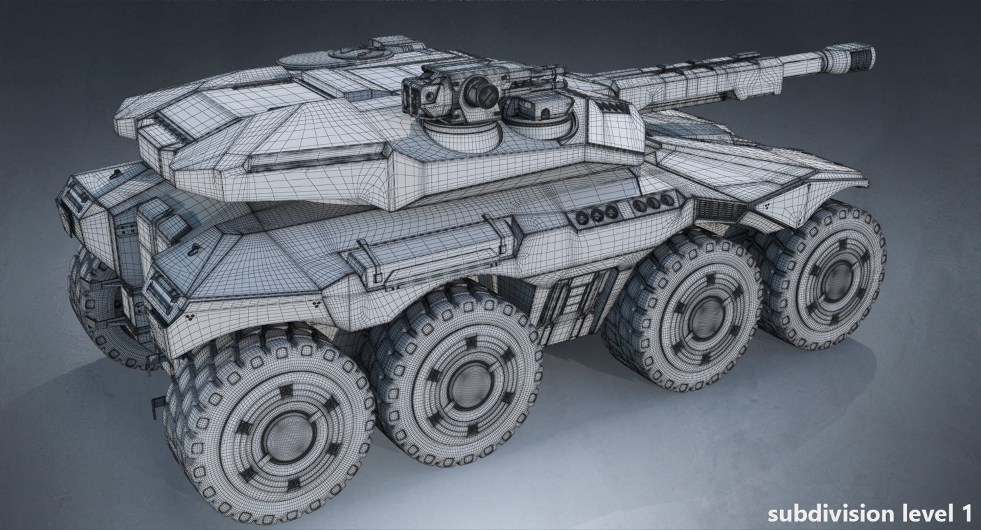 Sci-fi Apc Desert Concept 3D - TurboSquid 1391328