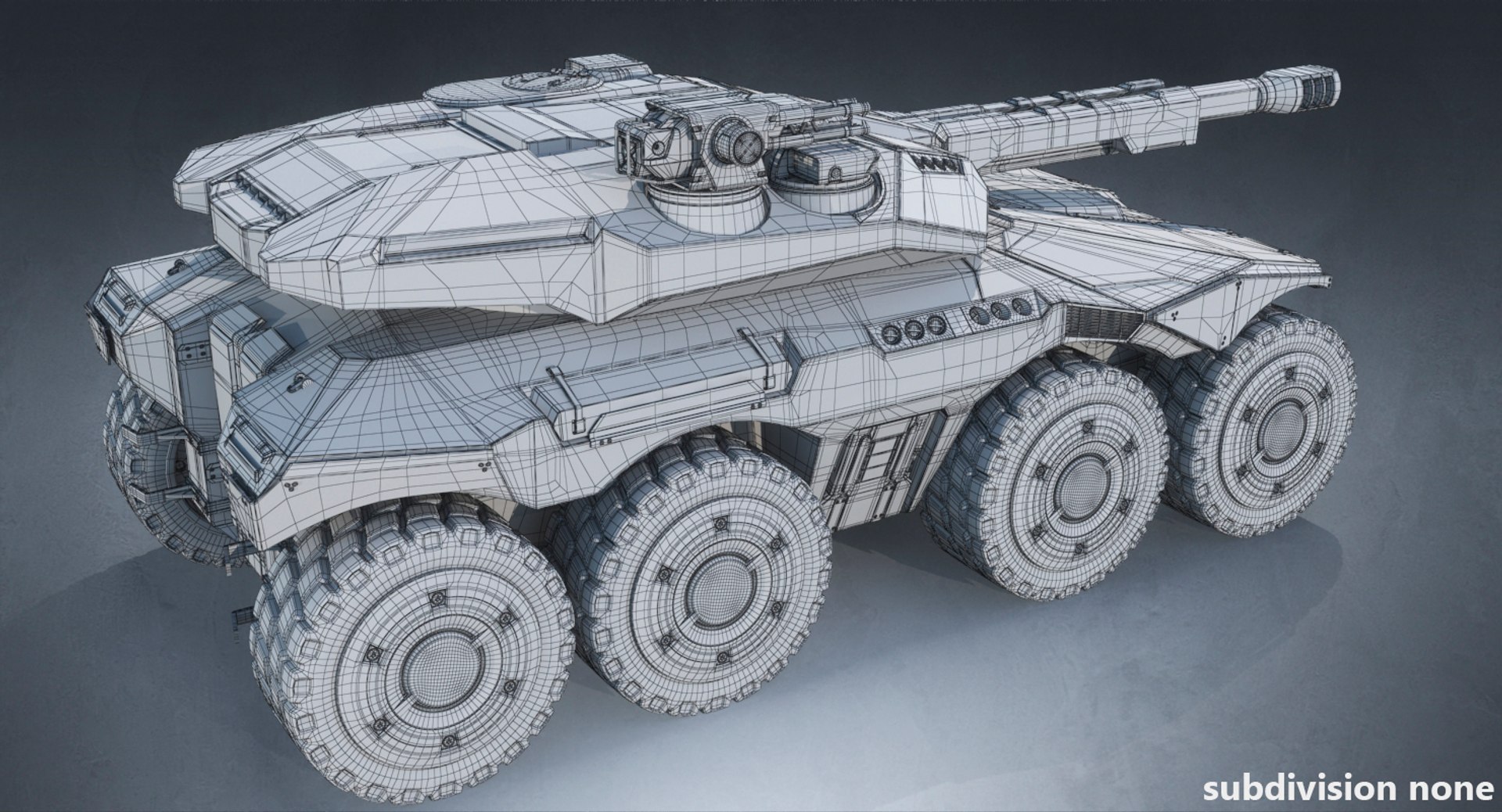 Sci-fi Apc Desert Concept 3D - TurboSquid 1391328