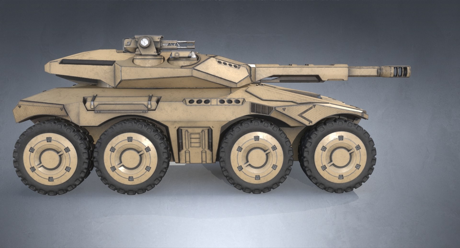 Sci-fi Apc Desert Concept 3D - TurboSquid 1391328
