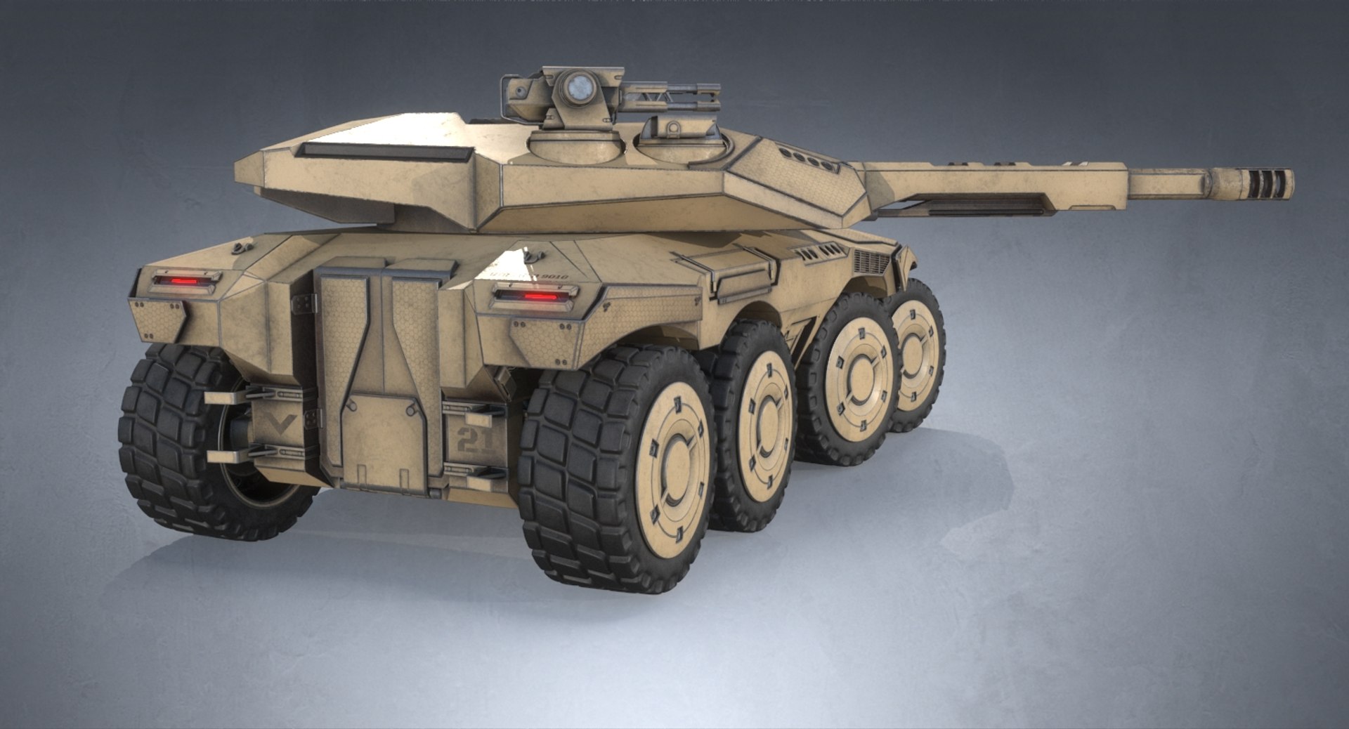 Sci-fi Apc Desert Concept 3D - TurboSquid 1391328