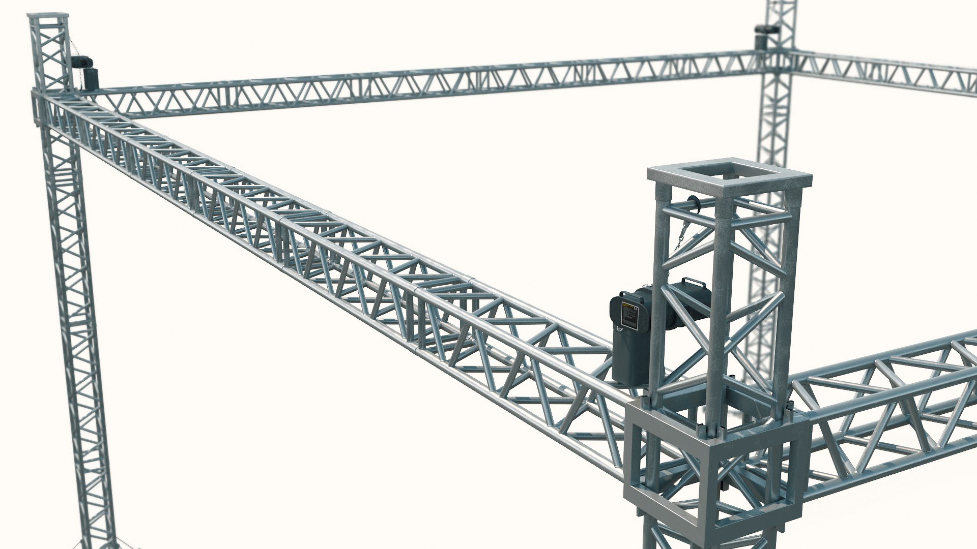 Truss Structure 3D Model - TurboSquid 1498338