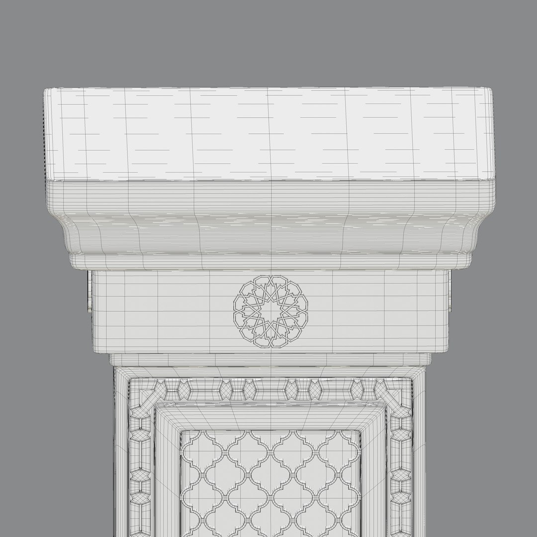3D Column Marble Concrete Model - TurboSquid 1478881