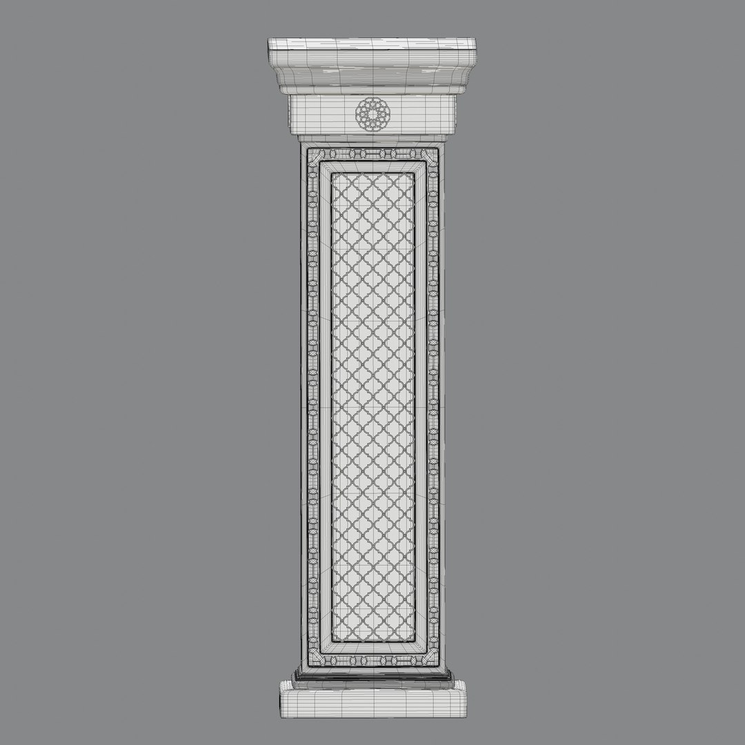 3D Column Marble Concrete Model - TurboSquid 1478881