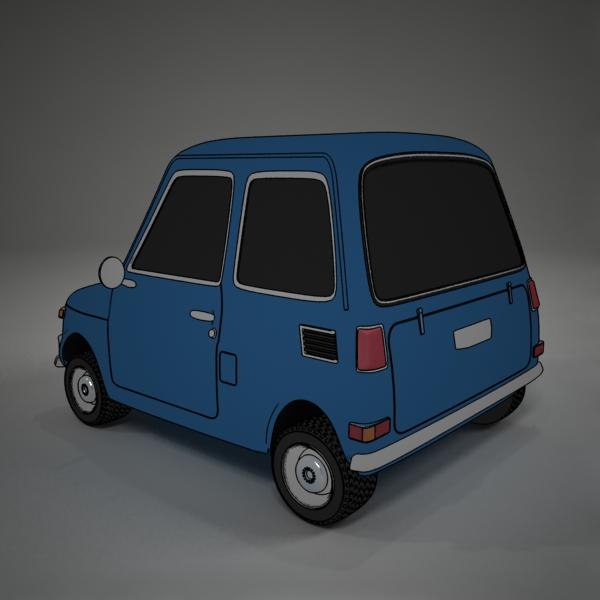 cartoon honda n600 toon 3d max