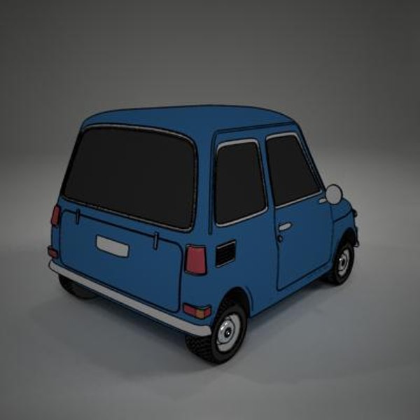 cartoon honda n600 toon 3d max