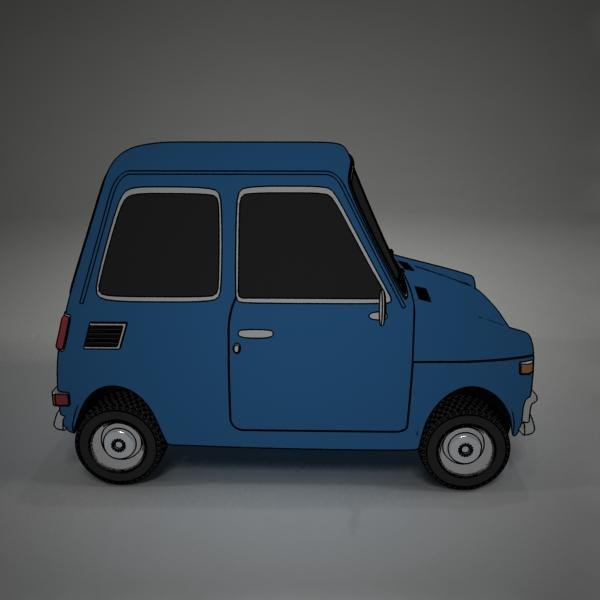 cartoon honda n600 toon 3d max