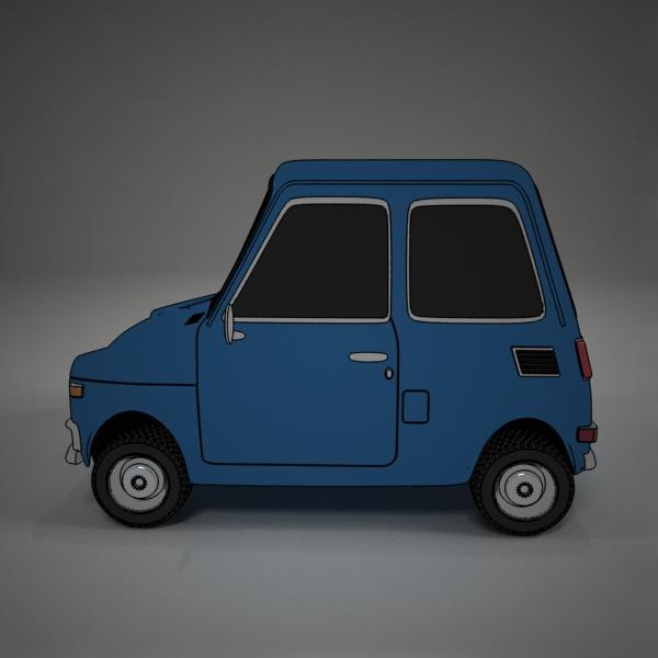 cartoon honda n600 toon 3d max