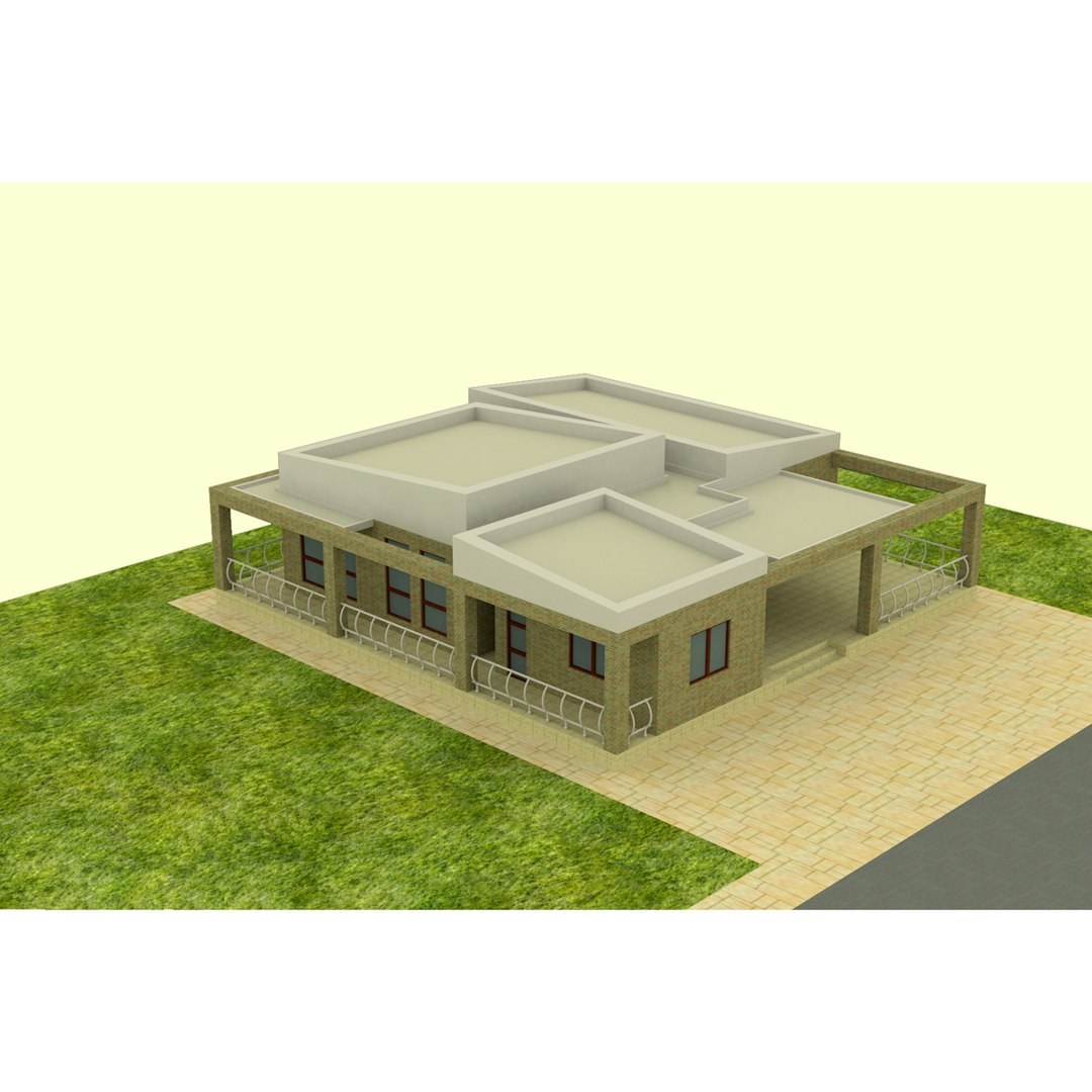 Building Square 3D Model - TurboSquid 1256693