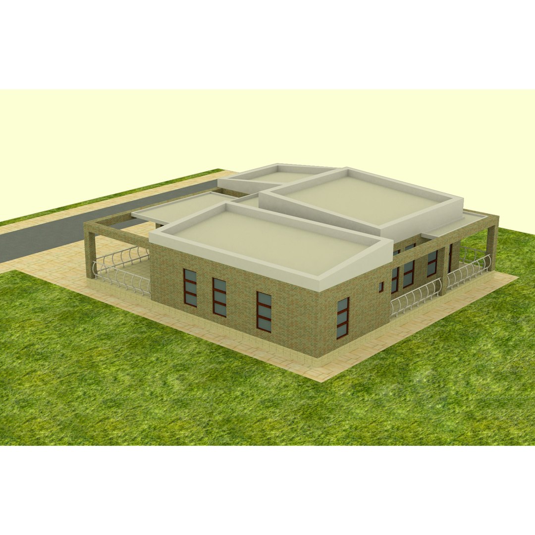 Building Square 3D Model - TurboSquid 1256693