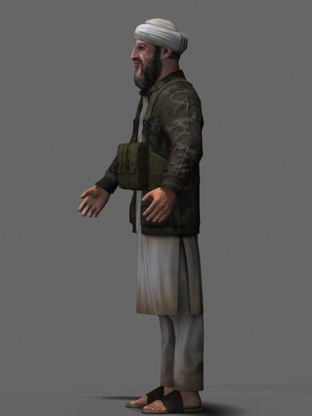 bin laden 3d model