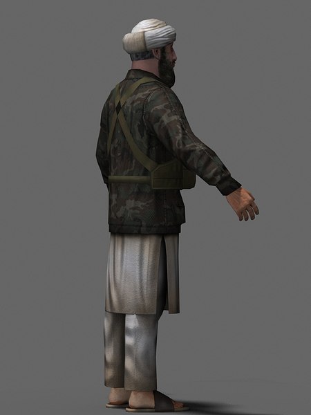 bin laden 3d model