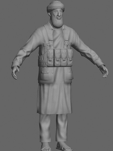 bin laden 3d model