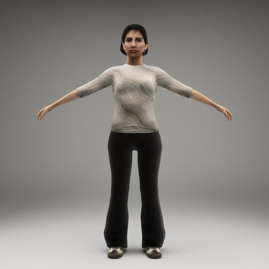 metropoly characters rigged human 3d model