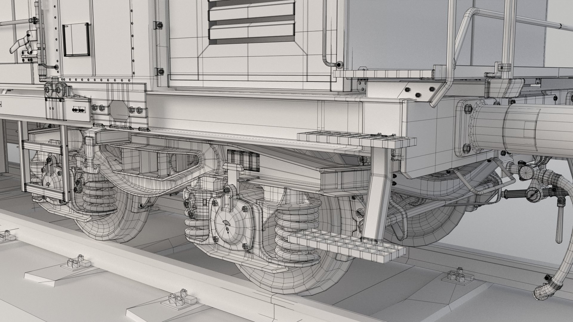 3D Container Train Model - TurboSquid 1524122