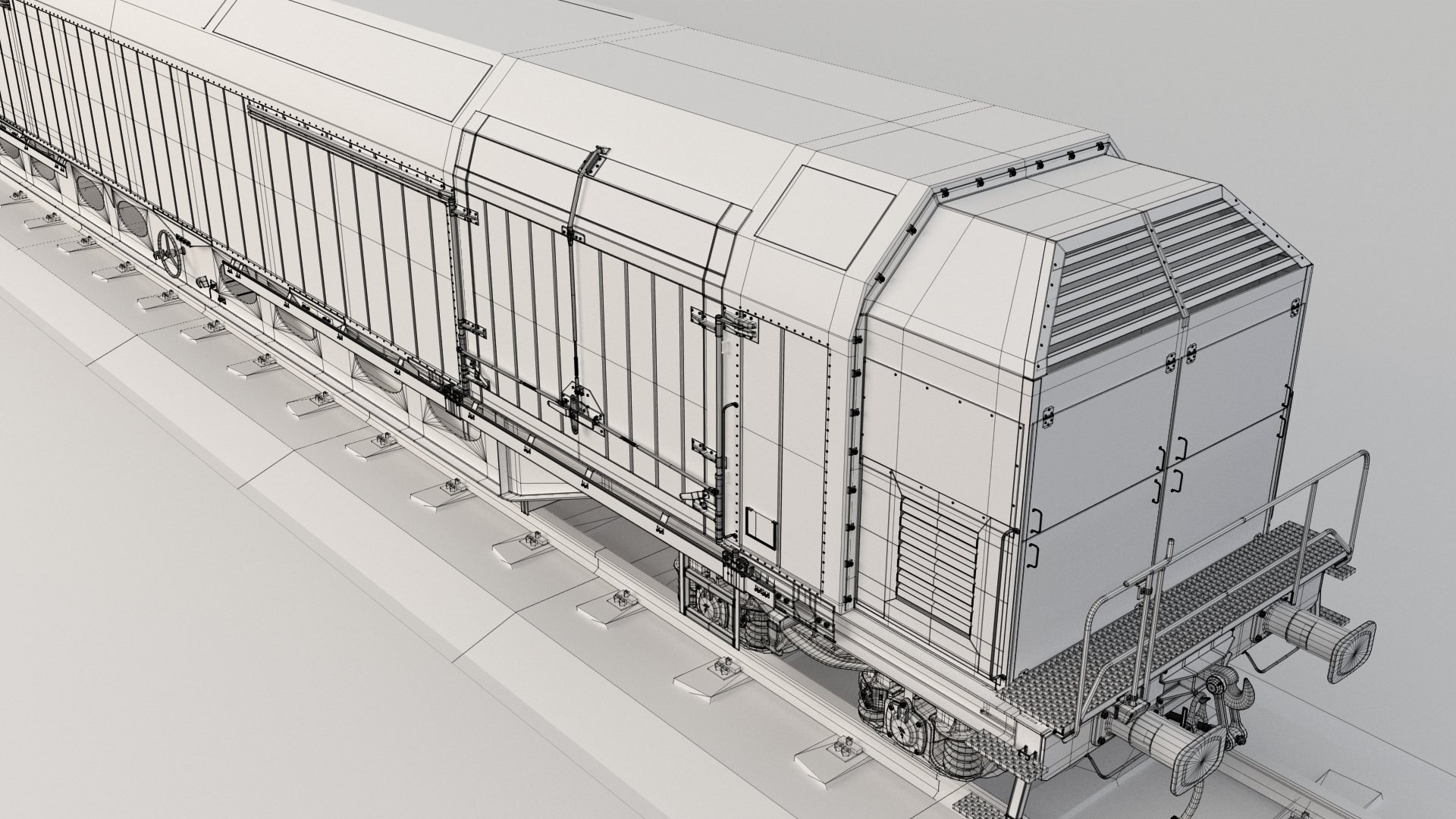 3D Container Train Model - TurboSquid 1524122
