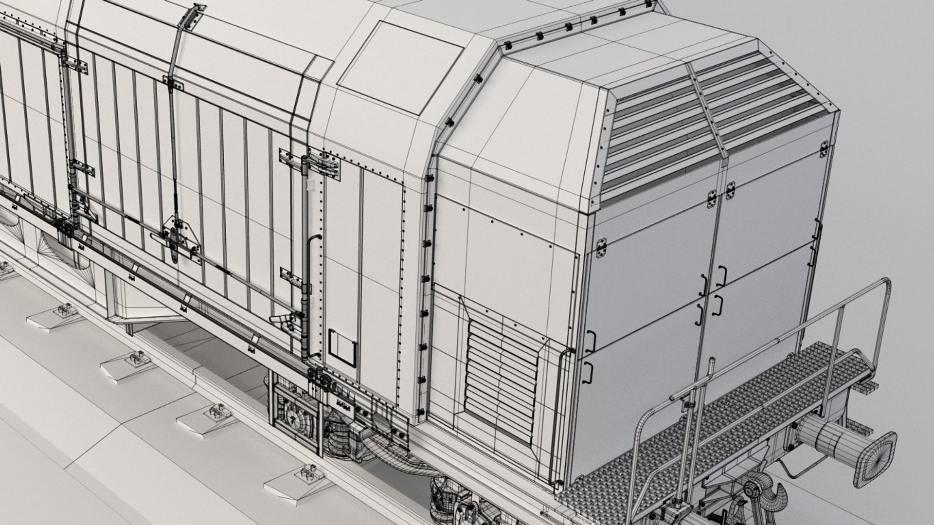3D Container Train Model - TurboSquid 1524122