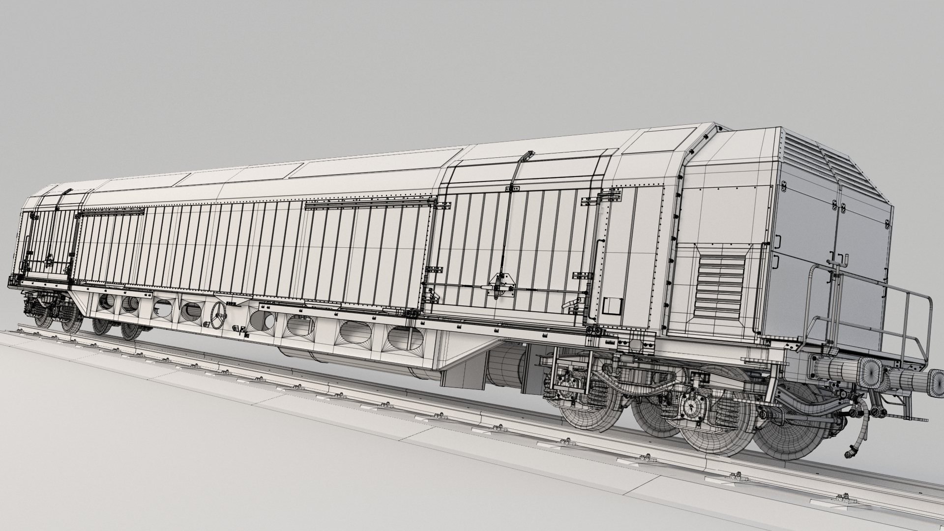 3D Container Train Model - TurboSquid 1524122