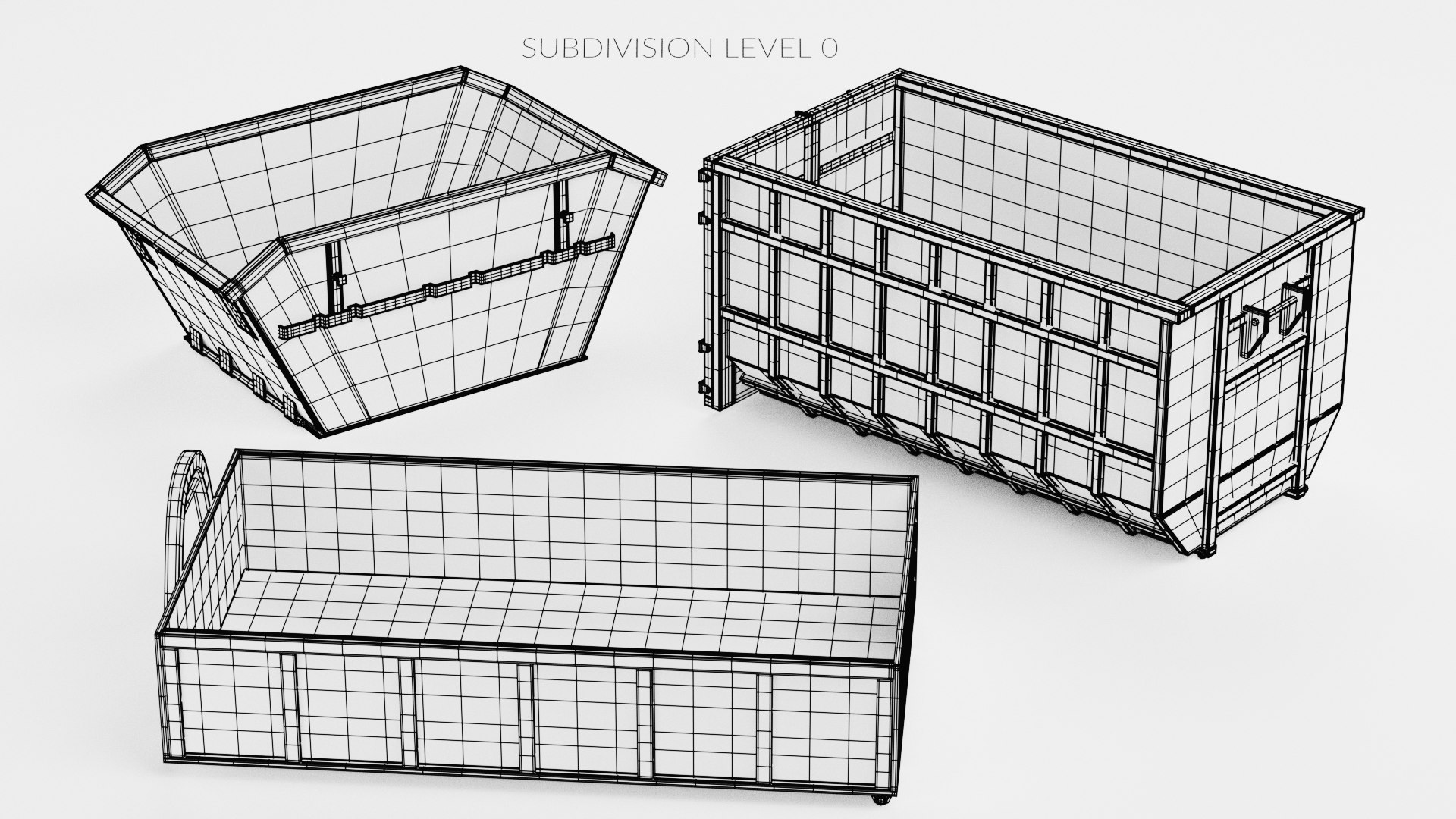 3D Skips Contains - TurboSquid 1592598