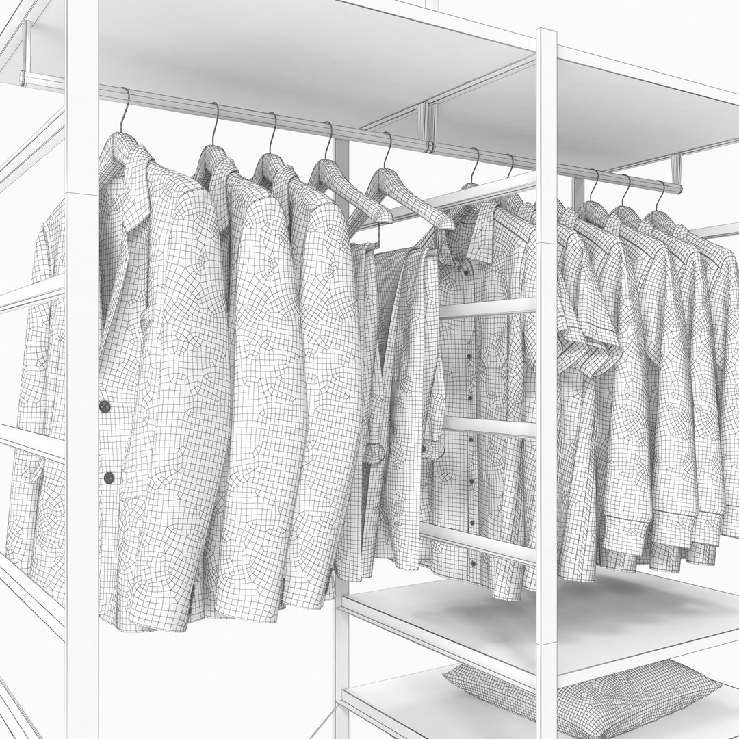 3d Model Wardrobe V-ray