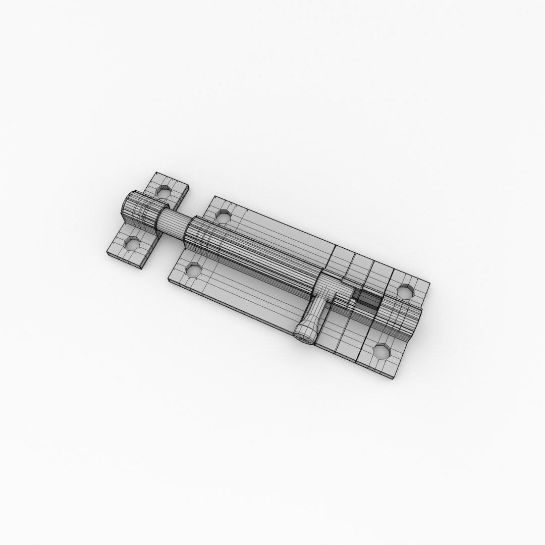 3D door latch - TurboSquid 1243047