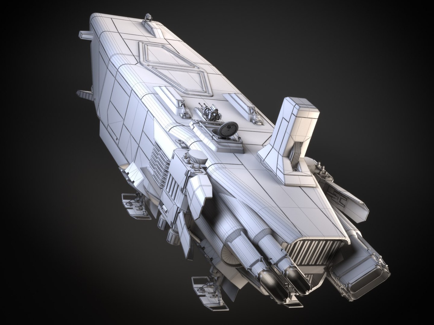 Star Wars Transporter 3d Model
