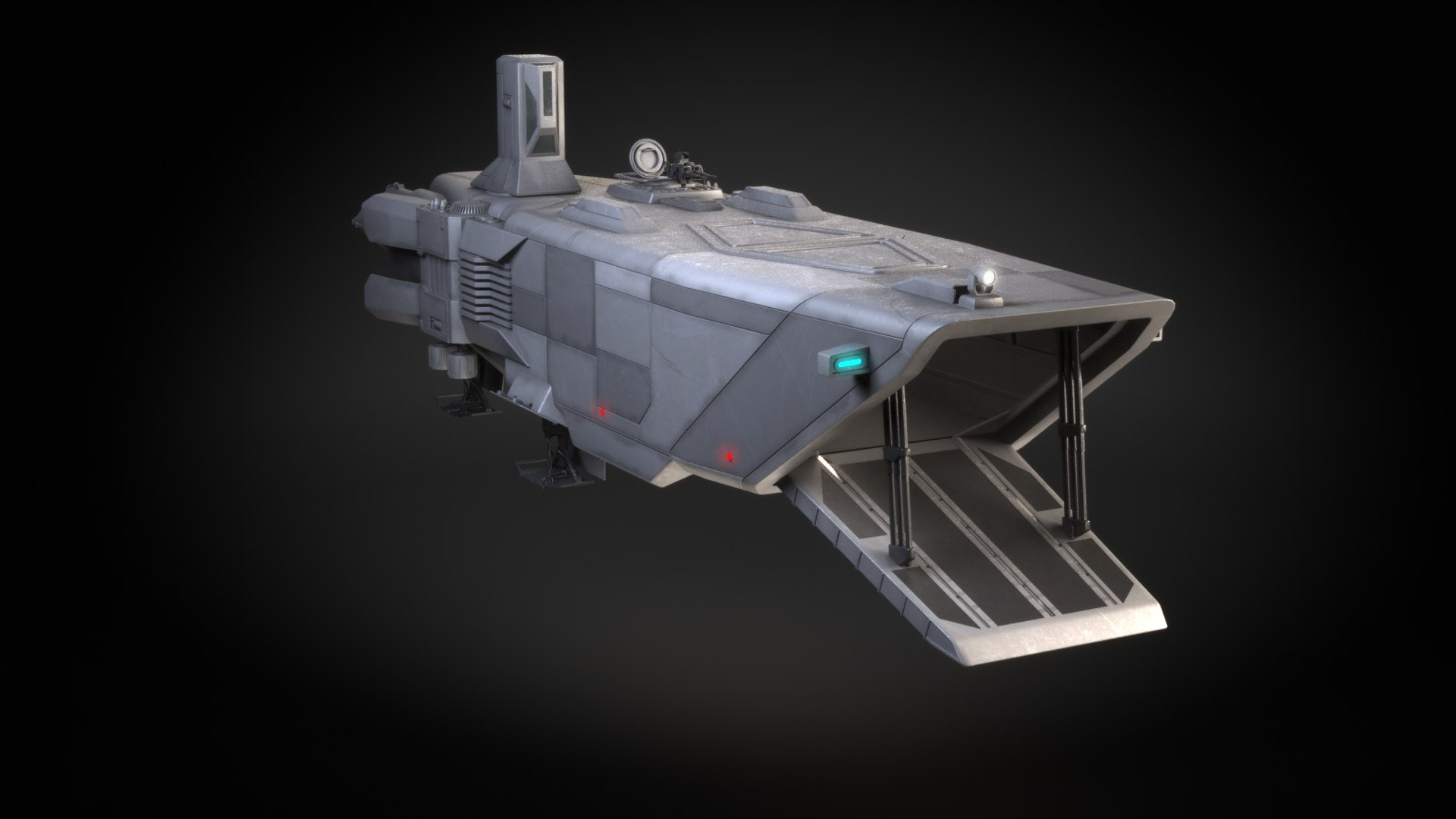 Star Wars Transporter 3d Model