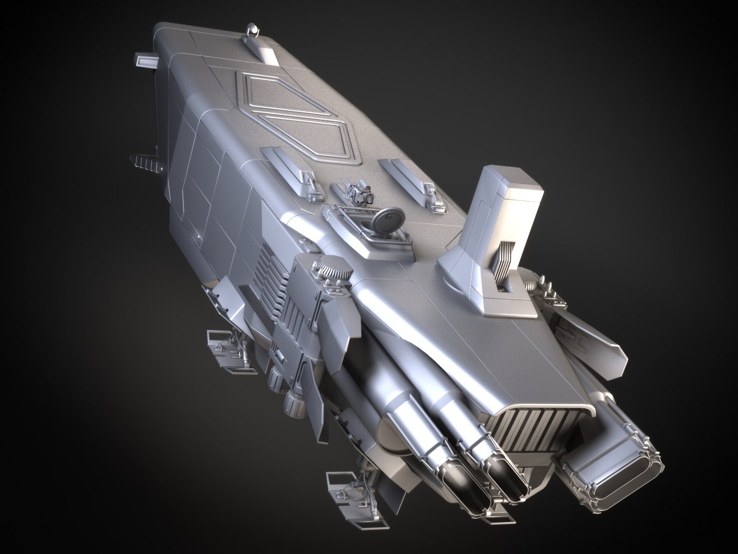 Star Wars Transporter 3d Model