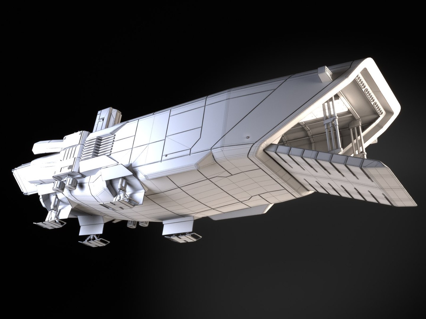 Star Wars Transporter 3d Model
