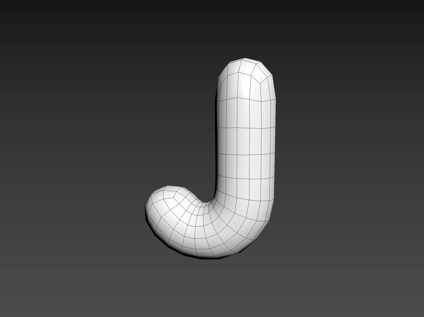 3D J Alphabet Model - TurboSquid 2302221
