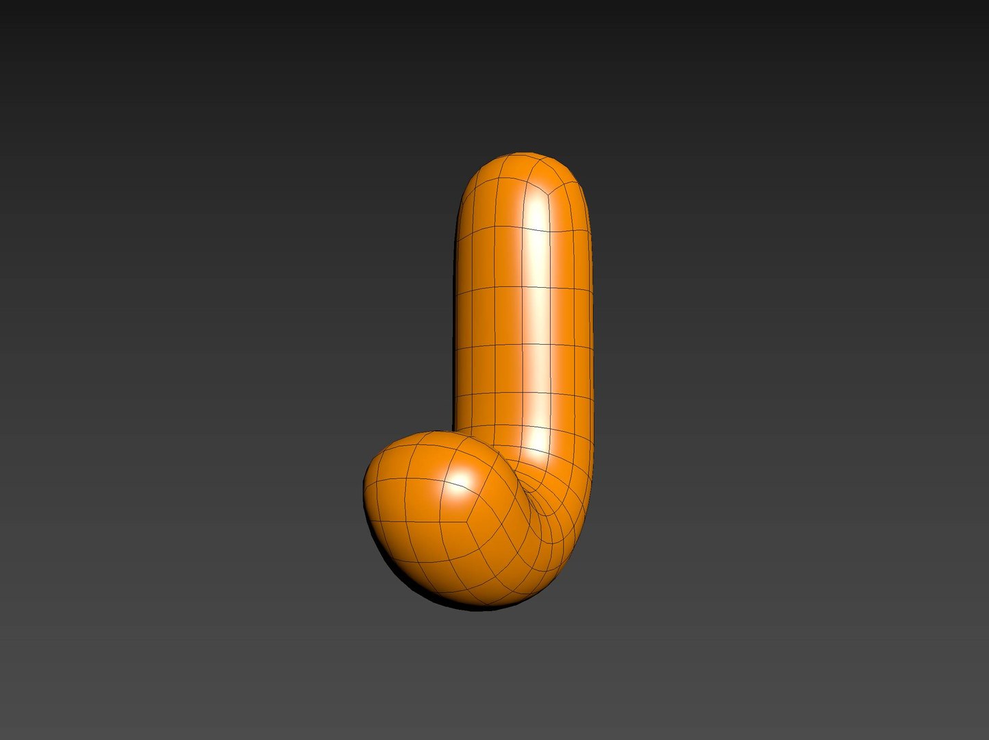 3D J Alphabet Model - TurboSquid 2302221