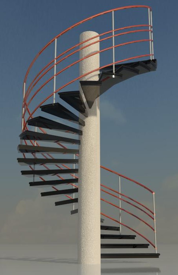3dsmax Stair Outdoor