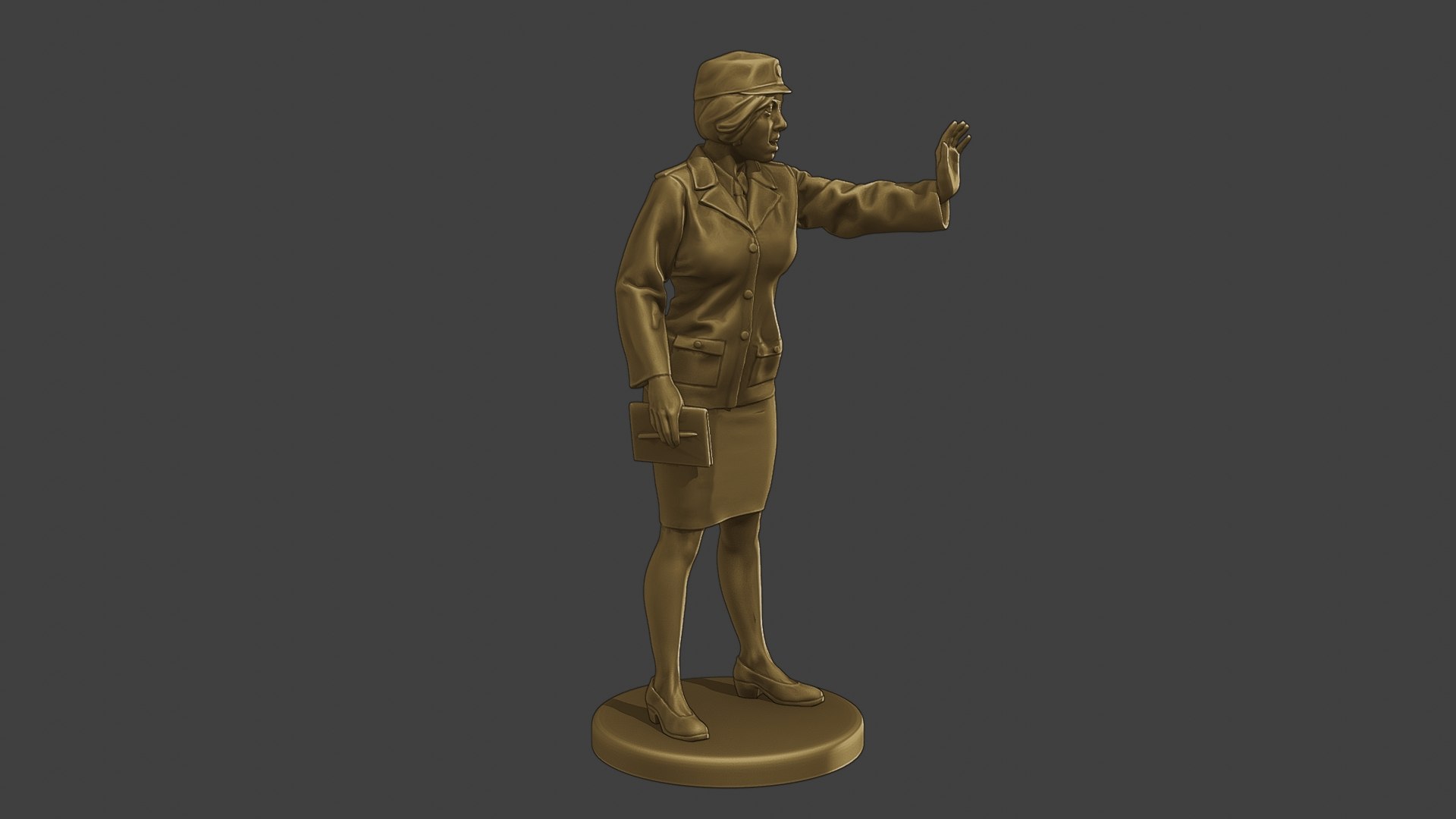 3D CzechoSlovak Female Communist Police FCCP1 5 - TurboSquid 1997426