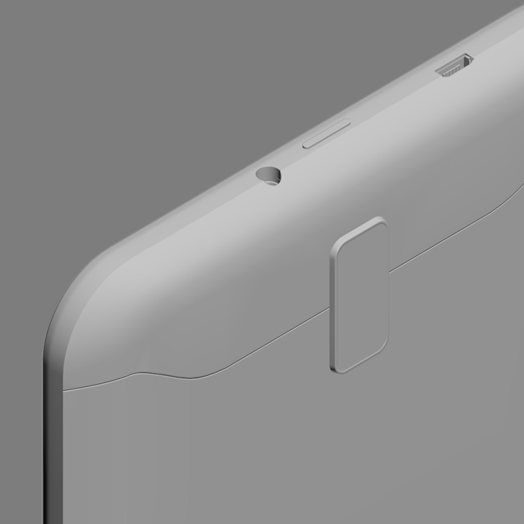 3d model of android little pc tablet