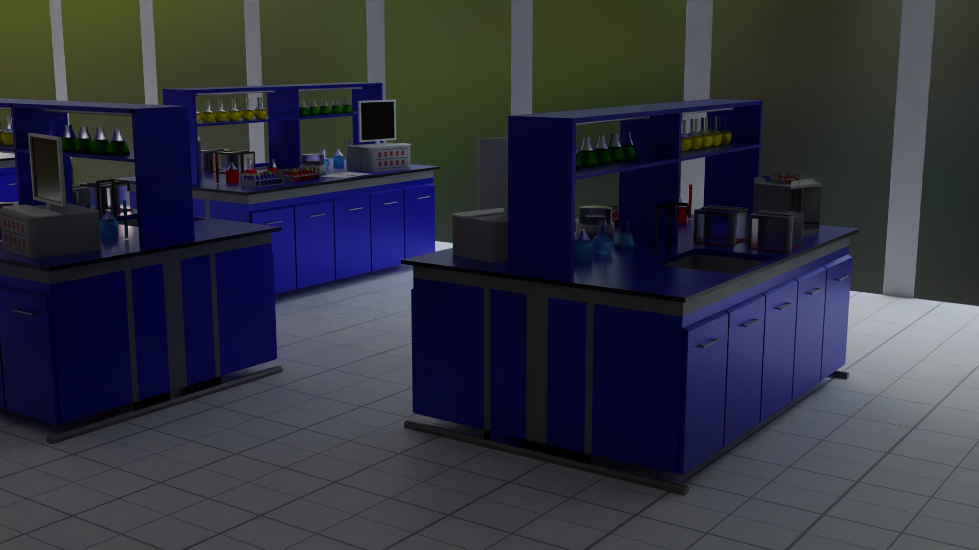 Laboratory 3D Model - TurboSquid 1924036