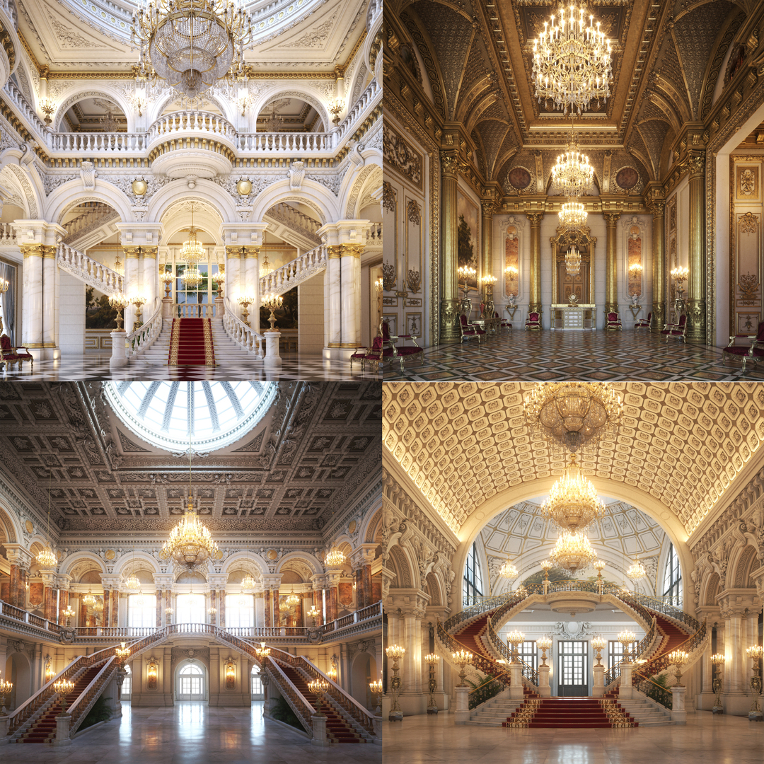 modelo 3d Colección del vestíbulo real - TurboSquid 2154163