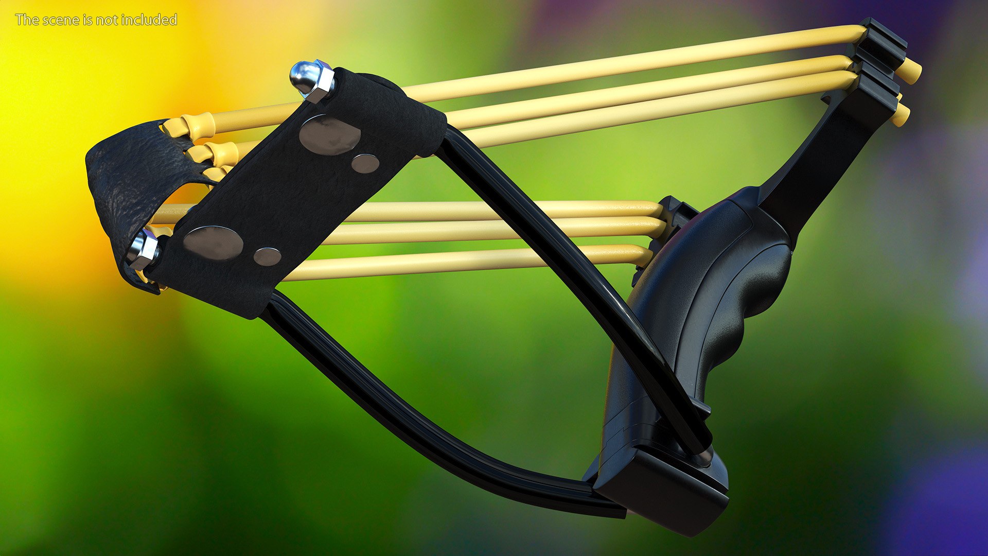 3D Black Folding Wrist Slingshot Catapult With Lock Model - TurboSquid ...