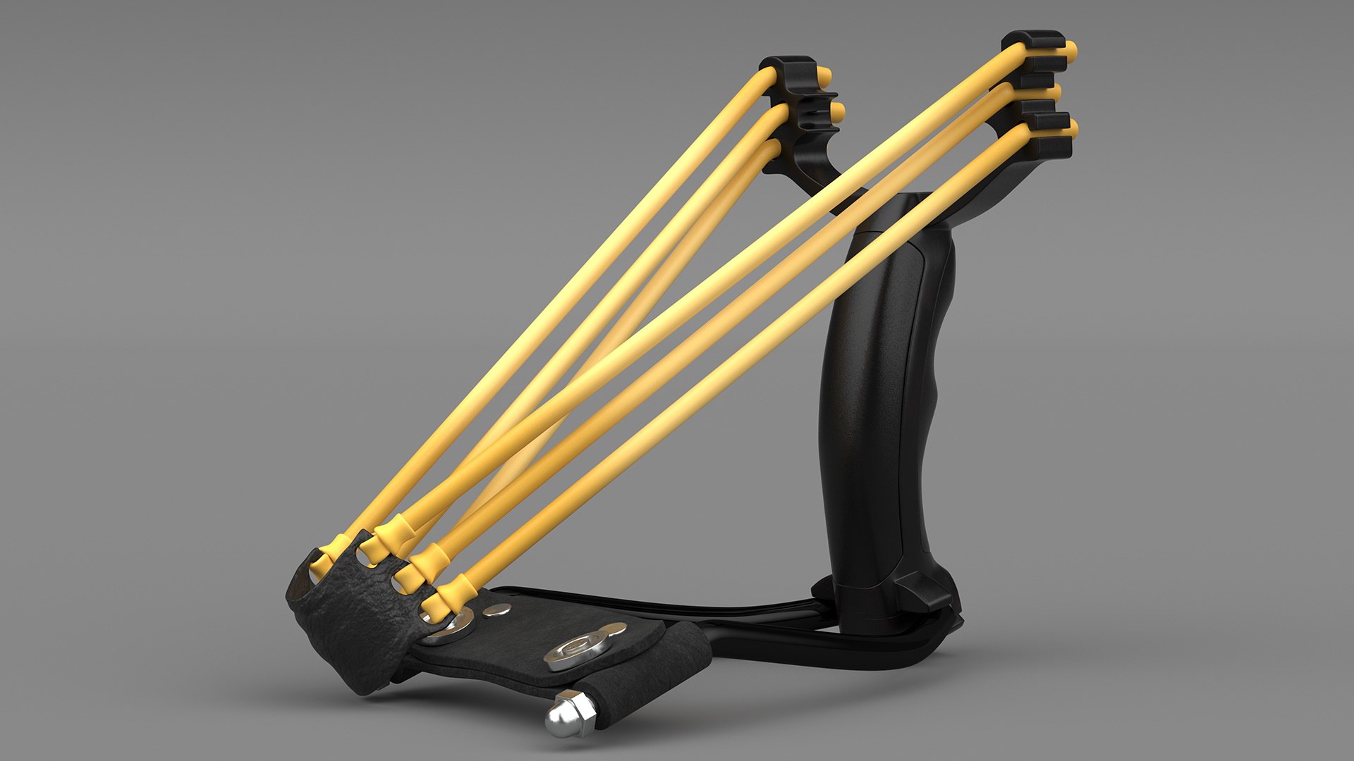 3D Black Folding Wrist Slingshot Catapult With Lock Model - TurboSquid ...