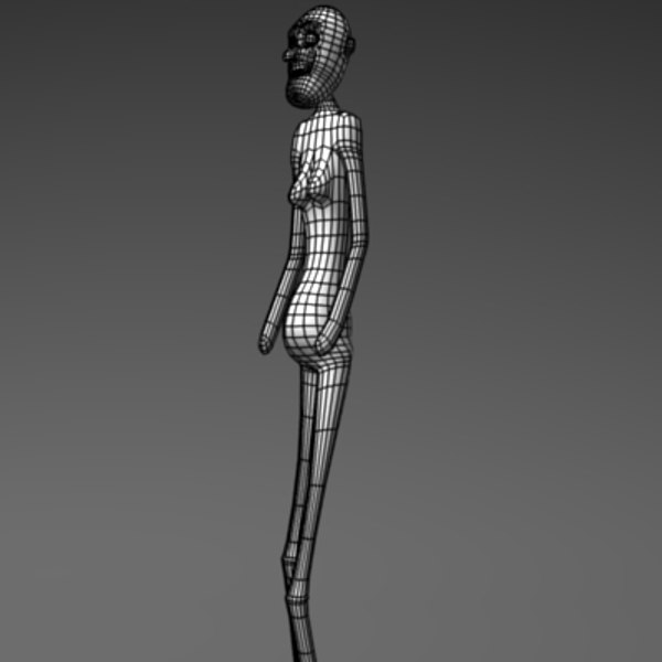 3d model 8 statuettes statues
