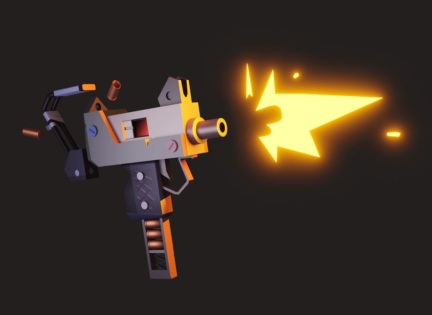 3D Stylized SMG - TurboSquid 2138664