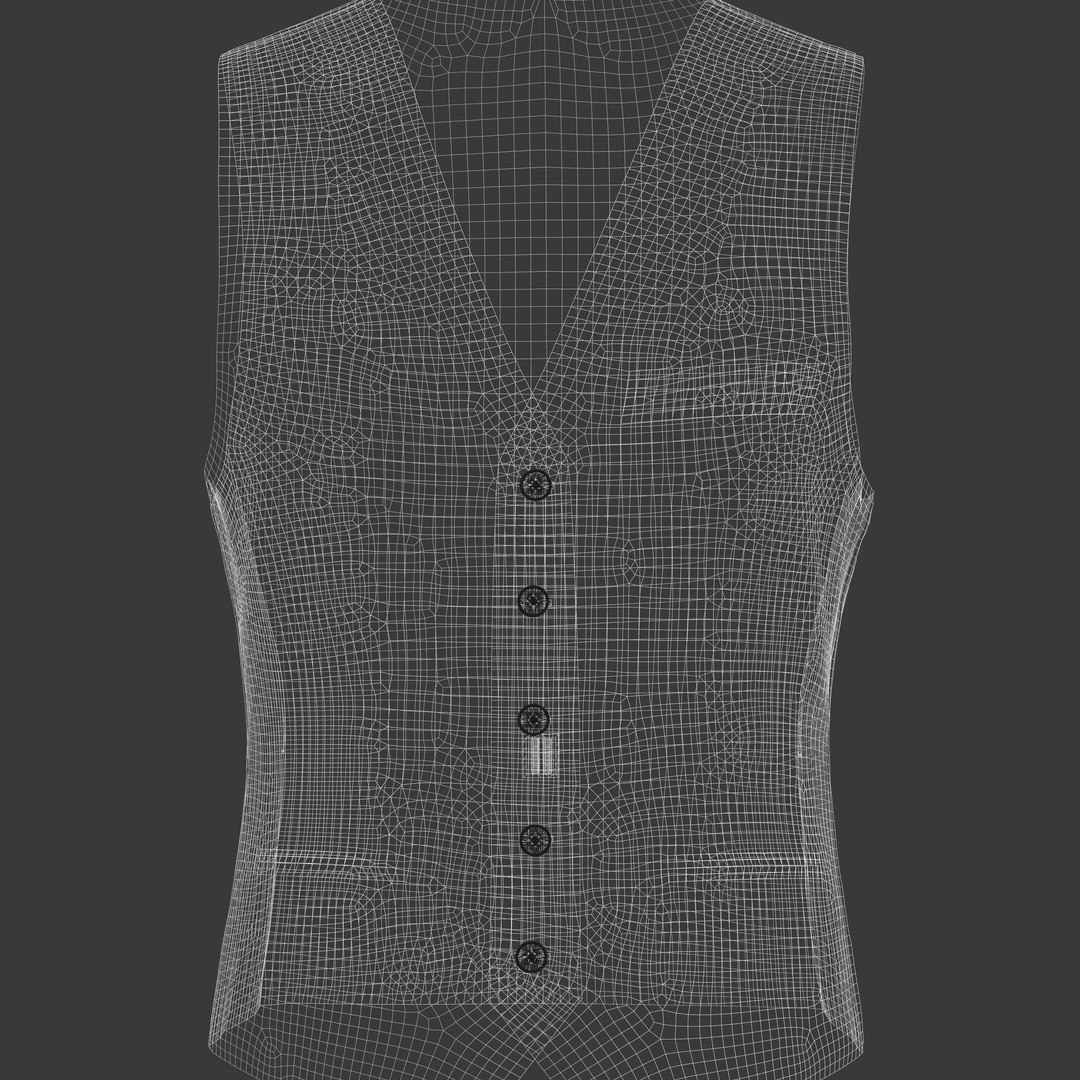 Male Classic Vest 3D Model 3D Model - TurboSquid 2260242