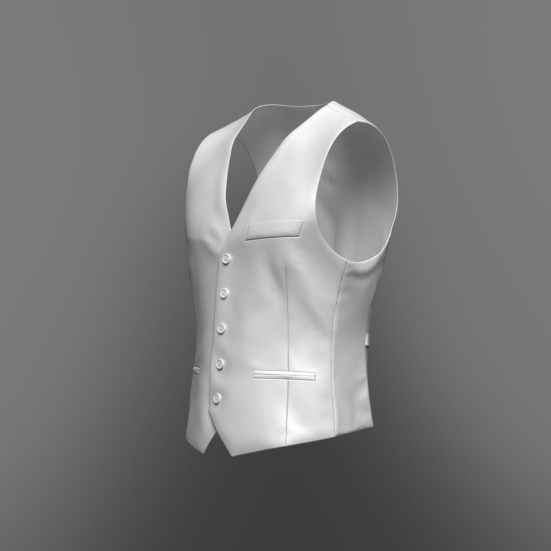 Male Classic Vest 3D Model 3D Model - TurboSquid 2260242