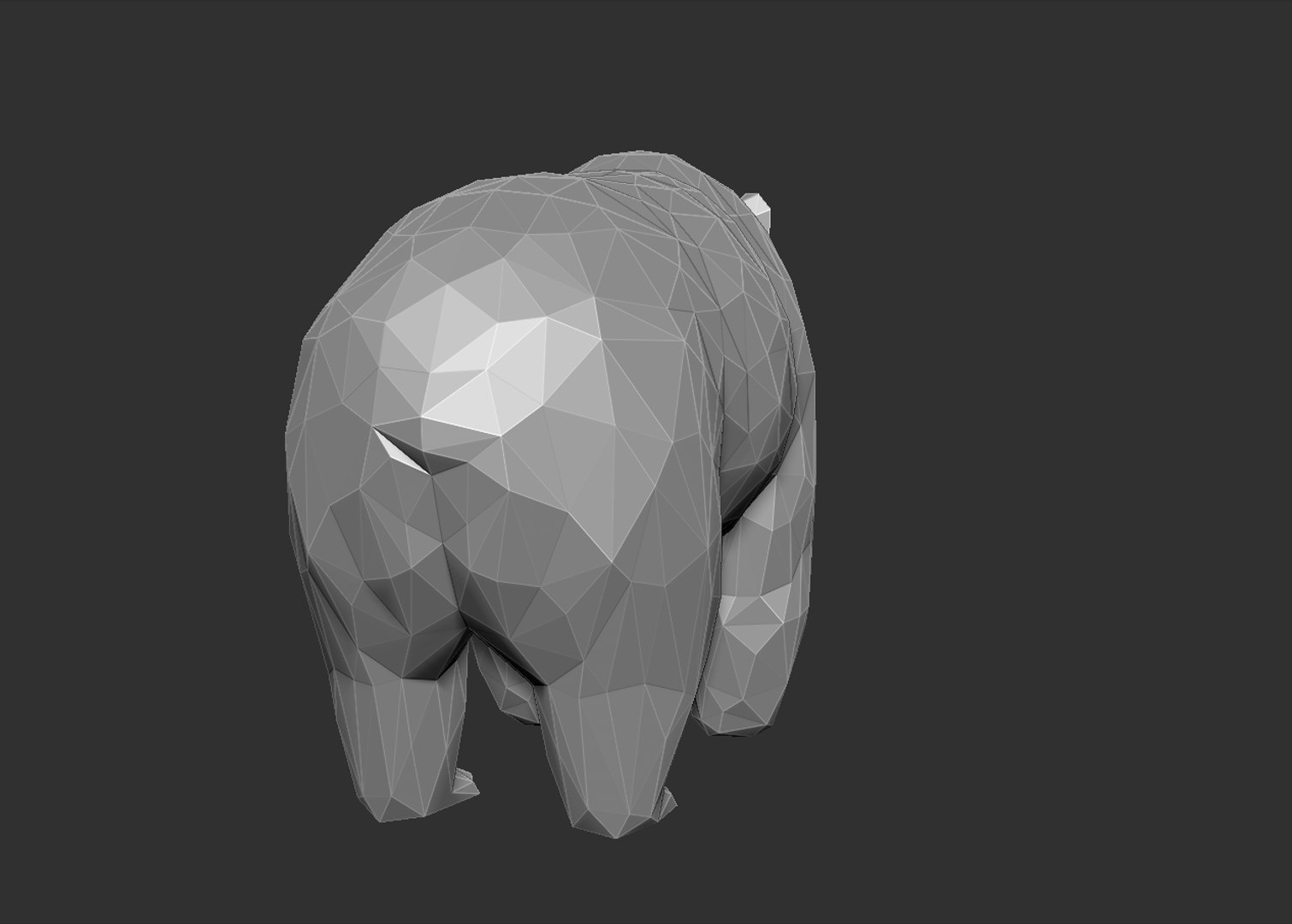Bear Polygonal 2 3D Model - TurboSquid 1263294
