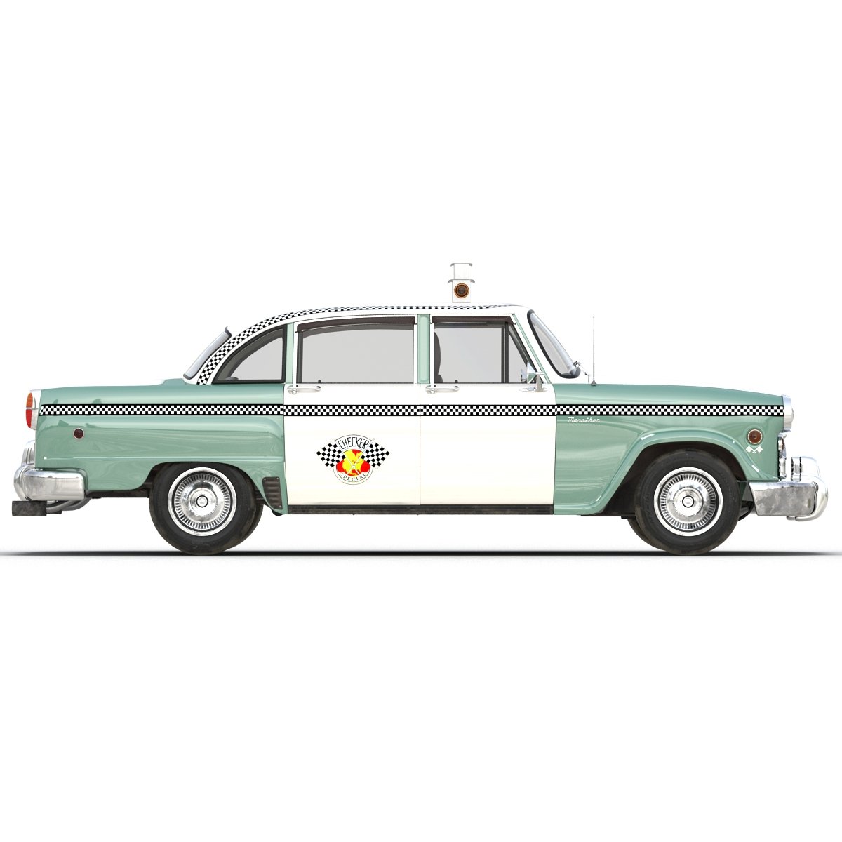 checker taxicab 1982 rigged 3d max