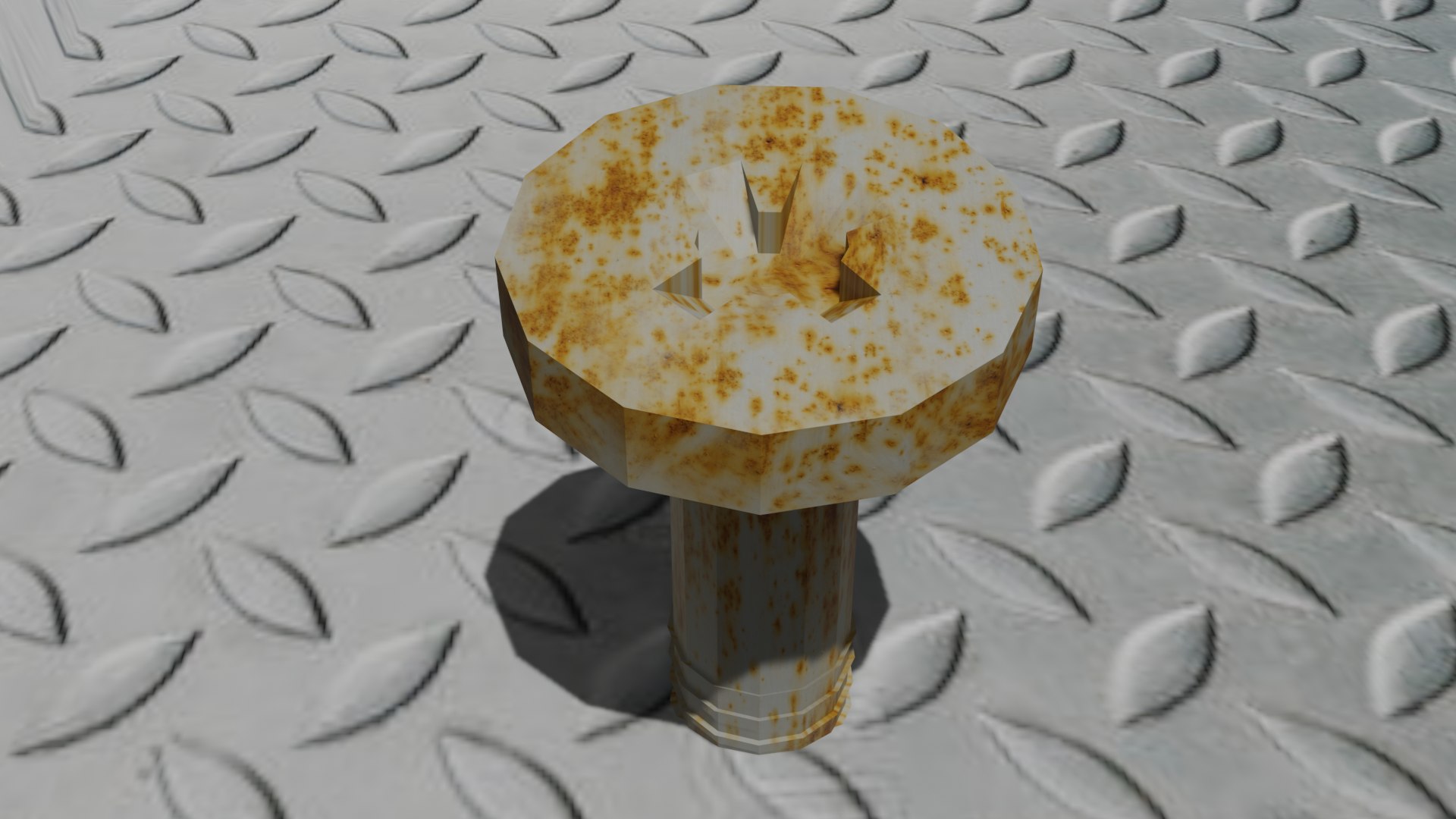 Rusty Screw Battle Tested 3D - TurboSquid 1930659