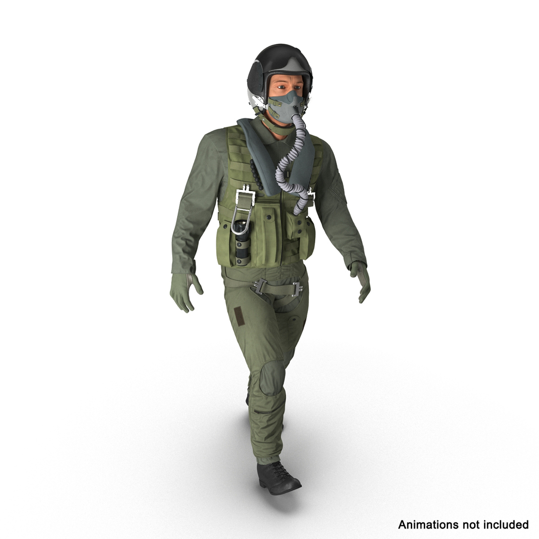Jet Fighter Pilots Rigged 3D Model - TurboSquid 1515192