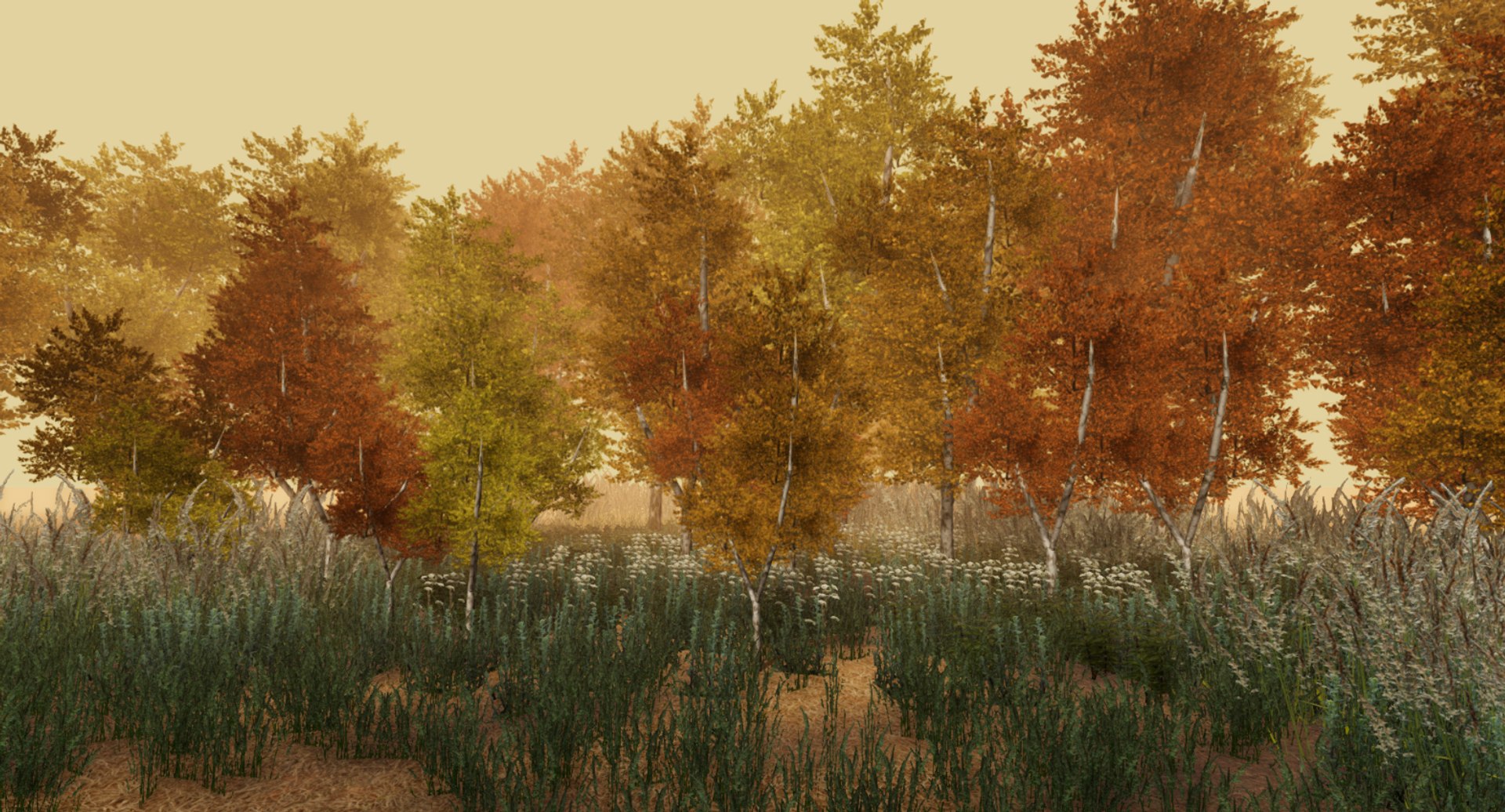 3D Trees Birch Forests Unity Model - TurboSquid 1422389