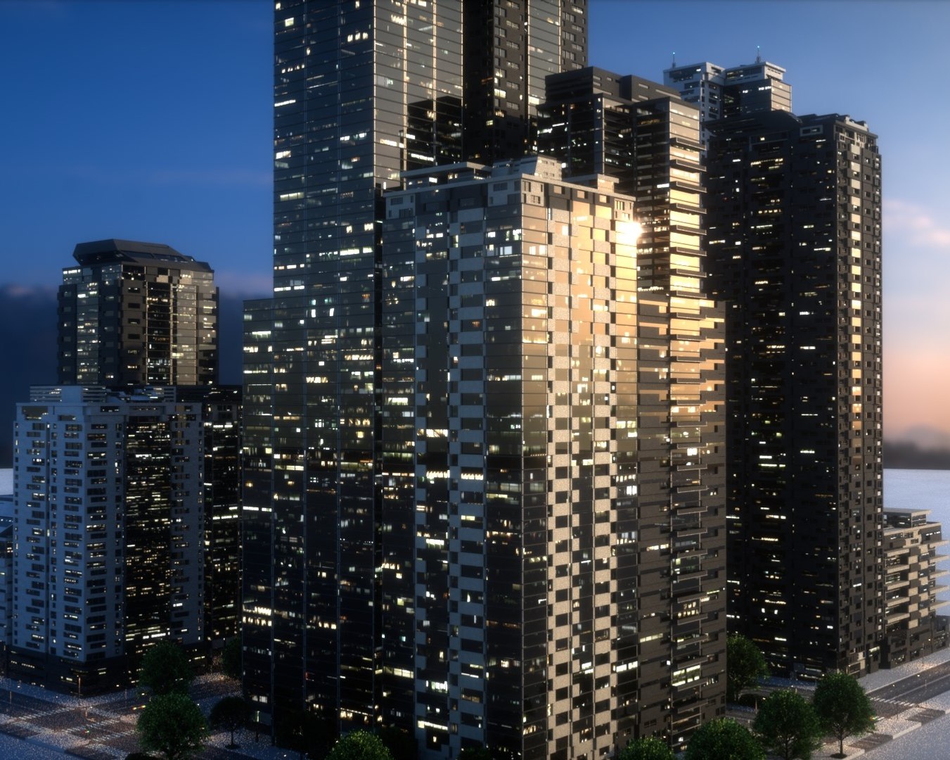 City Block Type B29 3D model - TurboSquid 2092359