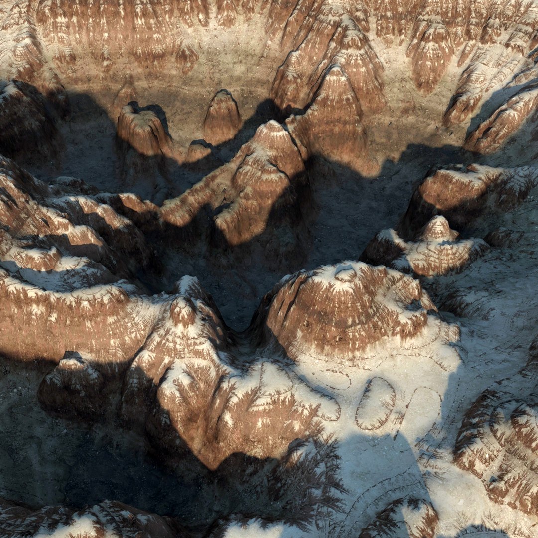 Terrain Canyon 3d Model