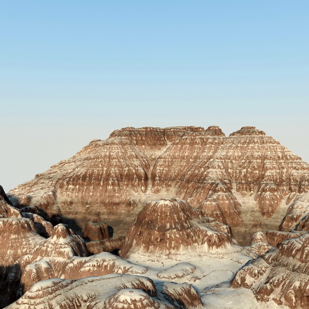 Terrain Canyon 3d Model